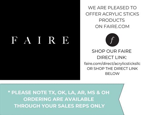 Faire Wholesale Xo Acrylics Acrylic Sticks
