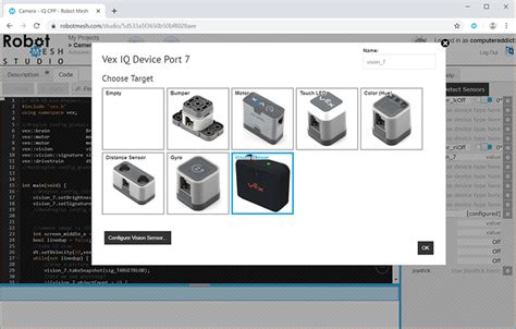 C For VEX IQ Now With Robot Mesh Studio Robot Mesh Studio Support