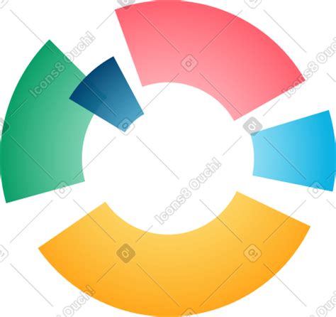 Colorful Circle Diagram Animated Illustration In GIF Lottie JSON AE