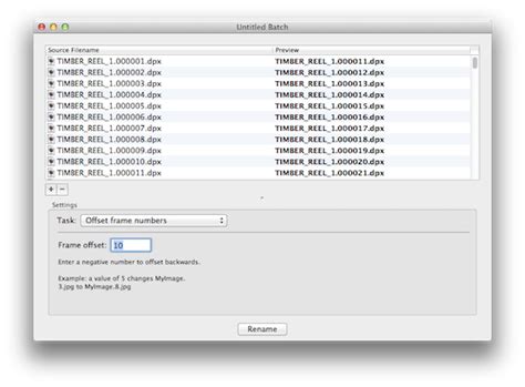 Managing Frame Sequences In Batch Renamer Blog Digital Rebellion