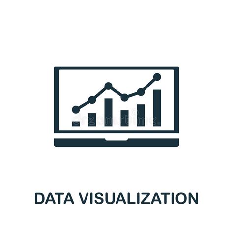 data visualization icon simple element from website development