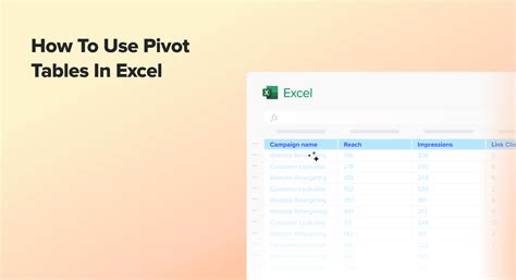 How to Use Pivot Tables in Excel: Your Comprehensive Guide