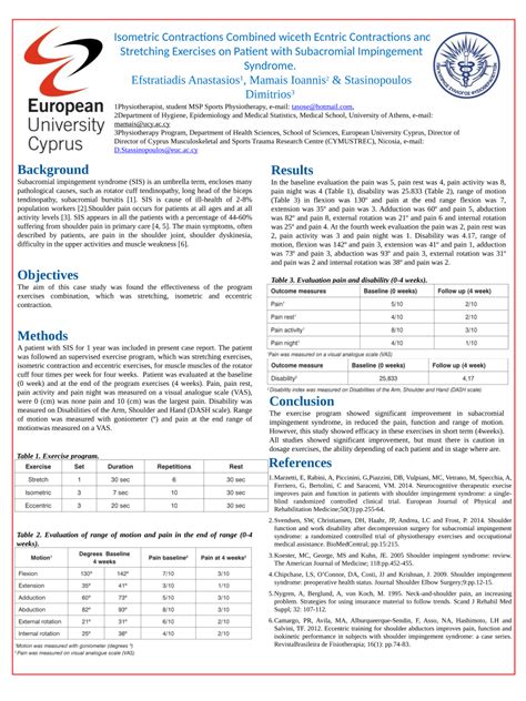 Pdf Isometric Contractions Combined With Eccentric Contractions And Stretching Exercises On