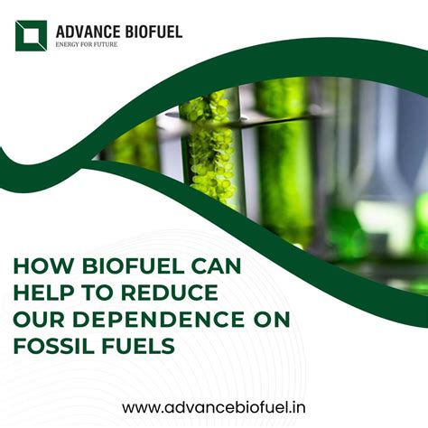 Reduce Fossil Fuel Dependence With Biofuels Advance Biofuel