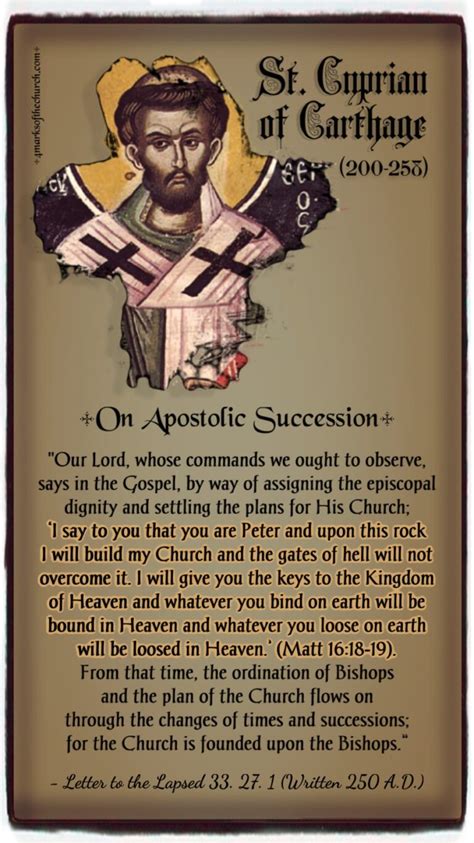 Cyprian Of Carthage The 4 Marks