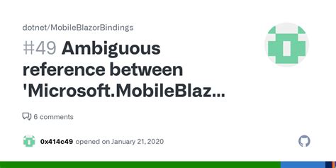 Ambiguous Reference Between Microsoftmobileblazorbindingselementsxxx And Xamarinformsxxx