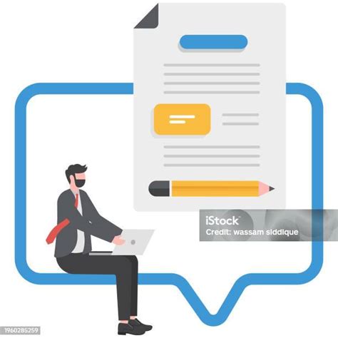 프리랜서 작가 노트북 만들기 인터넷 콘텐츠 일러스트 레이 션 블로그 저자 작성 기사 벡터 개념 개념에 대한 스톡 벡터 아트 및 기타 이미지 Istock