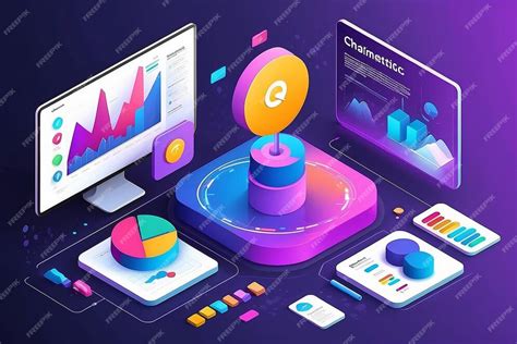 Crm Software Isometric Vector Illustration Client Data Analytics And Storage Premium Ai