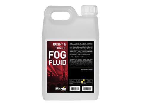 Martin Rush And Thrill Fog Machine Fluid 25 Liters Bottle Pack O