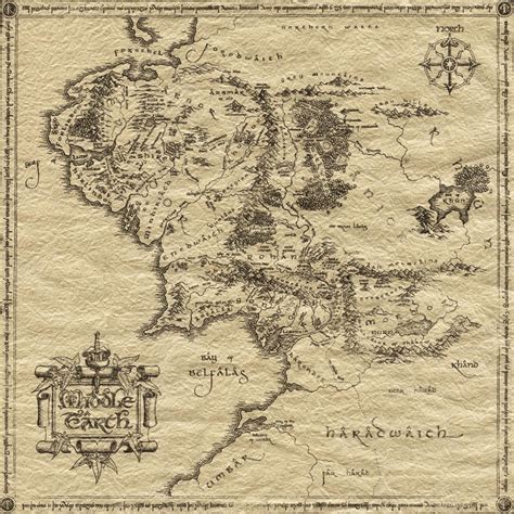 Tierra Media El Señor De Los Anillos Drawings Old Maps Map