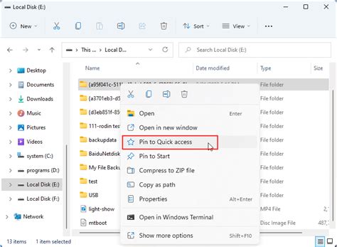 Remove Disable Clear Turn Off Unpin Stop Quick Access Windows 11