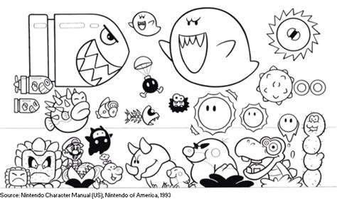 Super Mario Enemies Coloring Pages 2025 Super Mario Enemies Coloring Pages 2025