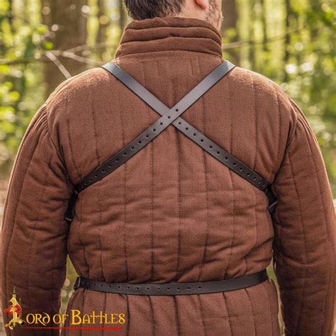 Medieval Gothic Cuirass Breastplate With Leather Straps
