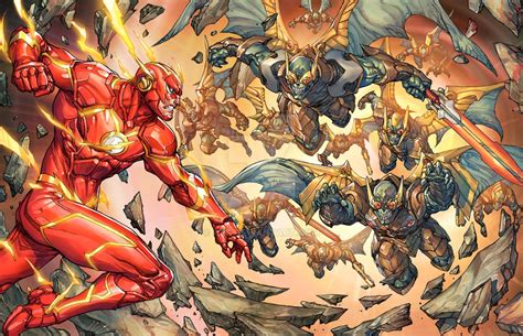 Flash Vs Parademons By Arf On Deviantart