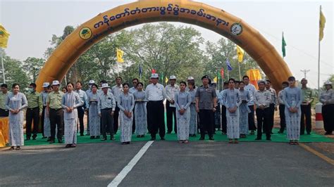 မကွေးတိုင်းဒေသကြီးဝန်ကြီးချုပ် ဦးတင့်လွင် စလင်းမြို့နယ် ကန်တော်လျောင်းတံတားဖွင့်ပွဲသို့ တက်ရောက