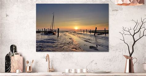 Haven De Cocksdorp Texel Van John Leeninga Op Canvas Behang En Meer