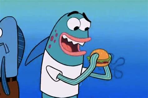Blue Fish On Spongebob