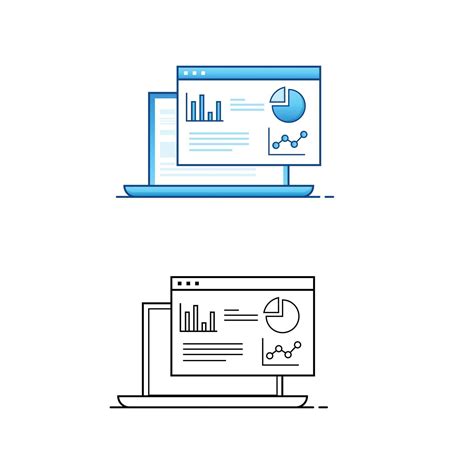 Data Analytics Icon Business Intelligence Analytics Dashboard