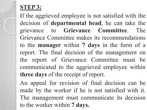 Grievance Handling Procedure Pptx