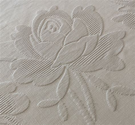 Proantic Mjs Monogram Cotton Wedding Cover Or Tablecloth