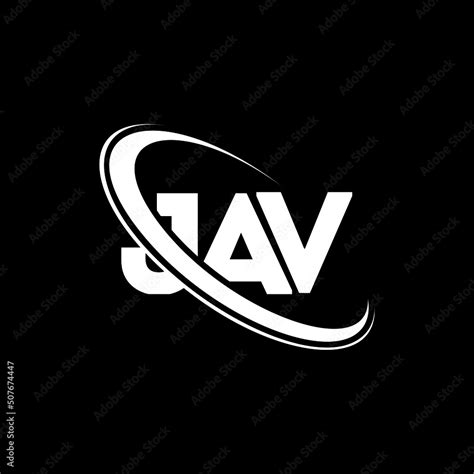 JAV Logo JAV Letter JAV Letter Logo Design Intitials JAV Logo Linked With Circle And