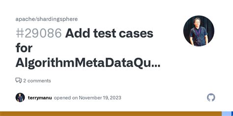 add test cases for algorithmmetadataqueryresultrows and