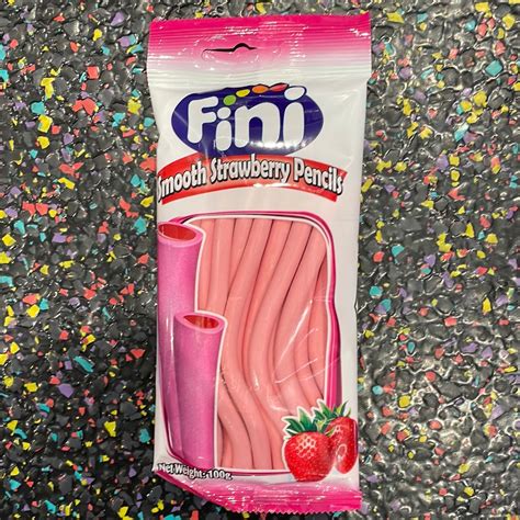 Ctc Fini Smooth Strawberry Pencils Toms Confectionery Warehouse