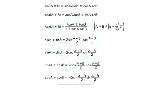 Integrating With Trigonometric Identities Edexcel A Level Maths Pure Revision Notes 2018