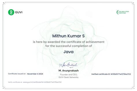Mithun Kumar On Linkedin Javaprogramming Guvi