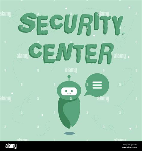 Conceptual Caption Security Center Business Concept Centralized Unit