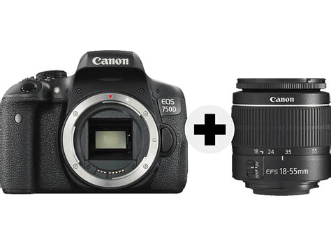 CANON EOS 750D Kit DFIN III Spiegelreflexkamera, 24,2 Megapixel, 18-55 ...