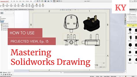 Solidworks Projected View Ep 13 Youtube