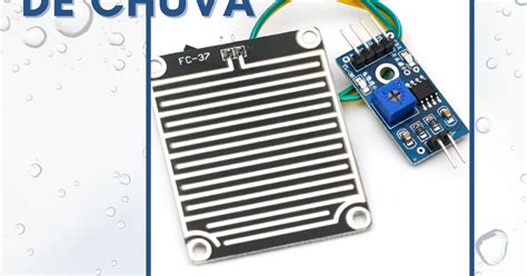 Cerne Tecnologia E Treinamento Módulo Sensor De Chuva Com Cabo Para
