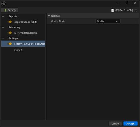 Amd Fidelityfx Super Resolution 311 Unreal Engine Plugin Guide Amd