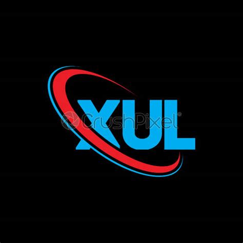 Xul Logo Xul Letter Xul Letter Logo Design Initials Xul Stock