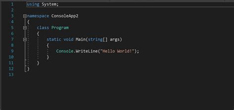 Visual Studio C Console App NET Core Template Different Stack Overflow