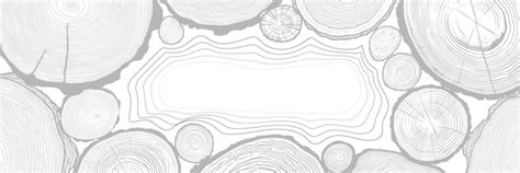 Premium Vector Frame Made Of Log Cut Seamless Pattern Vector Banner