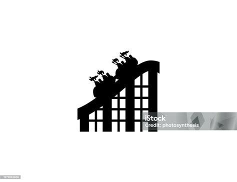 롤러 코스터 아이콘 고립 된 롤러 코스터 실루엣 기호 벡터 롤러코스터에 대한 스톡 벡터 아트 및 기타 이미지 롤러코스터 실루엣 사람들 Istock