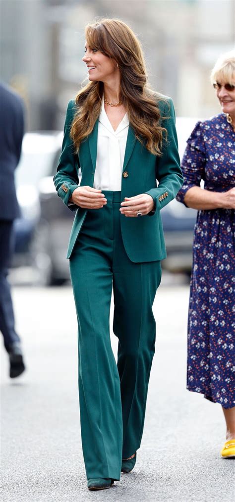 Princess Kate Dons Autumnal Turtle Neck And Yet Another Trouser Suit Royal News Uk