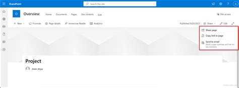 Sharepoint Page Sharing Feature A Quick Guide