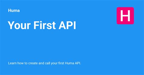 Your First API Huma