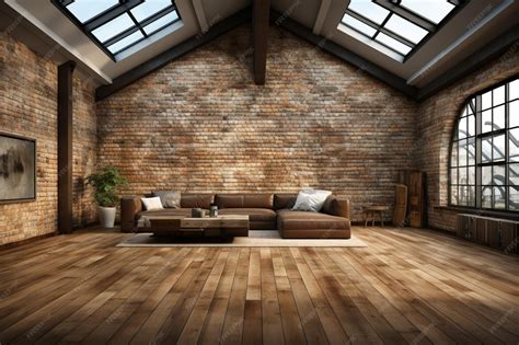 Premium Ai Image Contemporary Design In A Roomy Loft Setting With