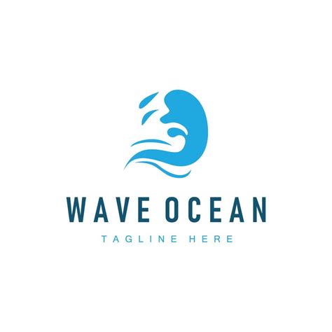 Design Ocean Wave Logo Illustration Symbol Icon 55500183 Vector Art At