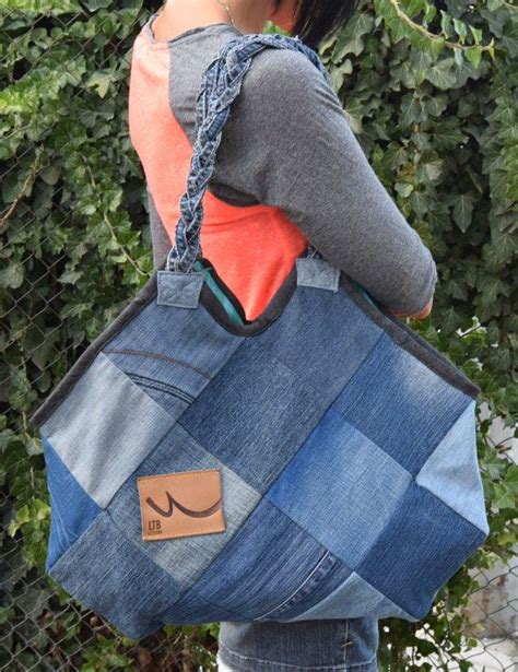 Sac à Main En Denim Sac En Jean Patchwork Sac à Main Etsy Canada Sac En Jean Sac à Main Sac