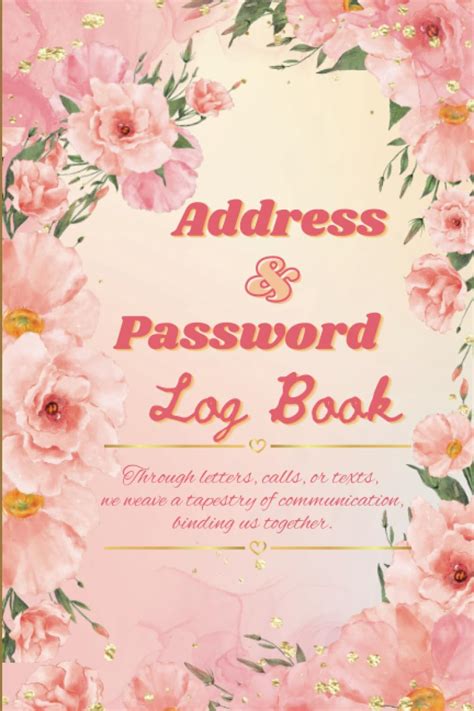 Address And Password Log Book All In One Combo Information Keeper For Women Emergency