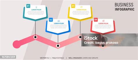 라인 스텝 인포그래픽 4가지 옵션 워크플로 다이어그램 원 타임라인 번호 인포그래프 프로세스 단계 차트 선형 벡터 인포그래픽