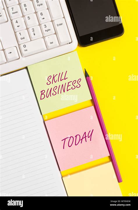 Conceptual Hand Writing Showing Skill Business Concept Meaning Ability To Handle Business