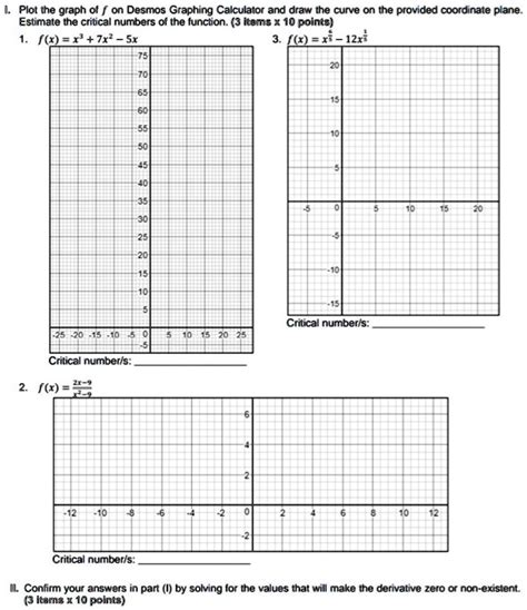 Solved Plot The Graph Of Fx On Desmos Graphing Calculator And Draw The Curve On The Provided