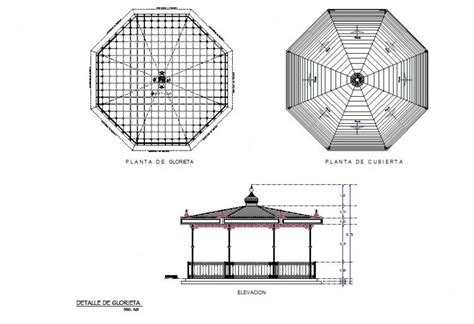 Detail Plan Of Roof Shade 2d View Cad Block Layout File In Autocad Format
