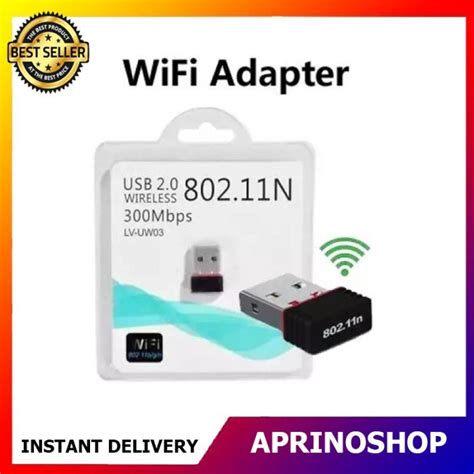 Jual USB WIFI Adapter 300 Mbps Wireless Receive Dongle Wifi Mini Shopee Indonesia